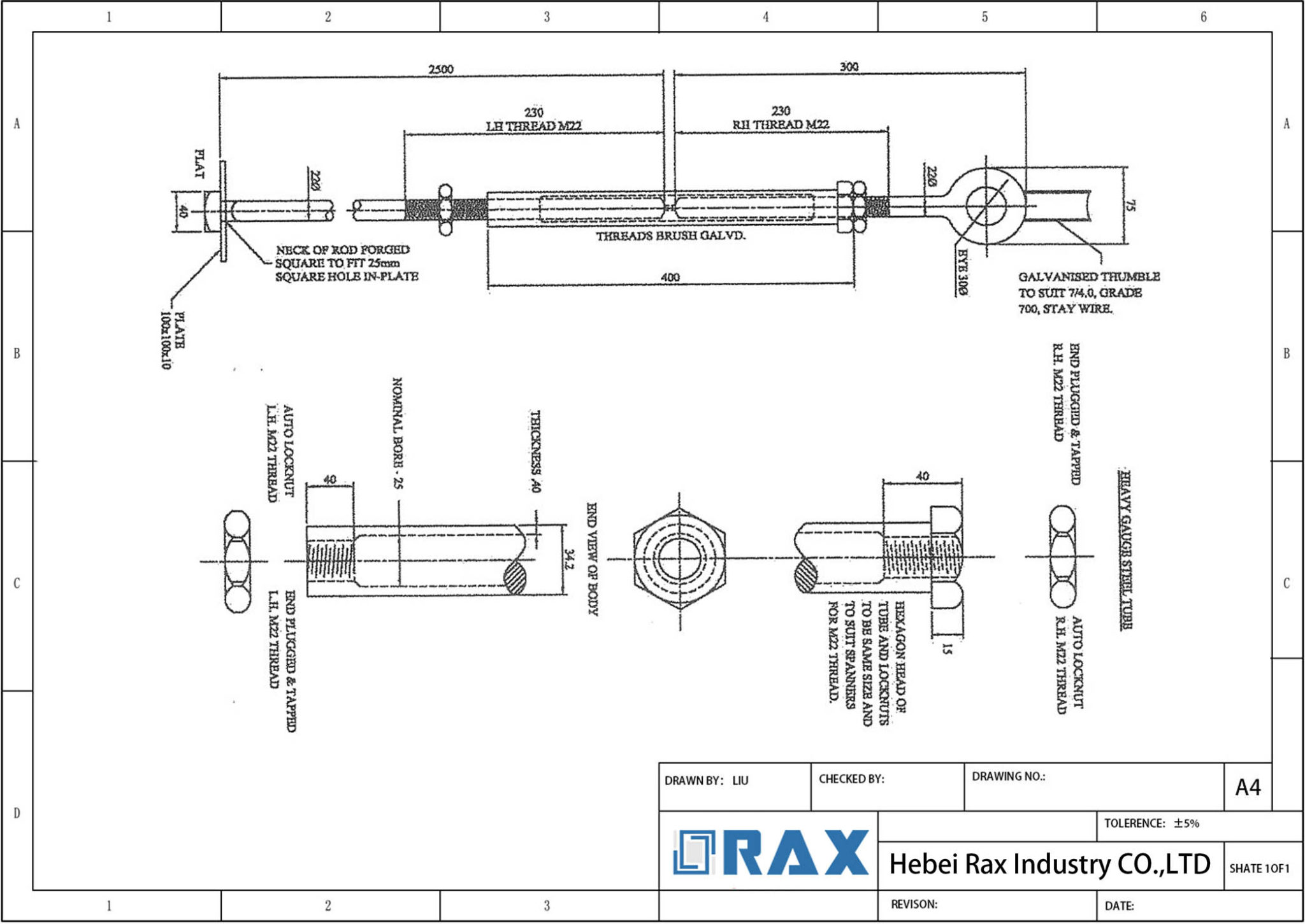 Stay Set, Overhead Power Line Accessories - Rax Industry