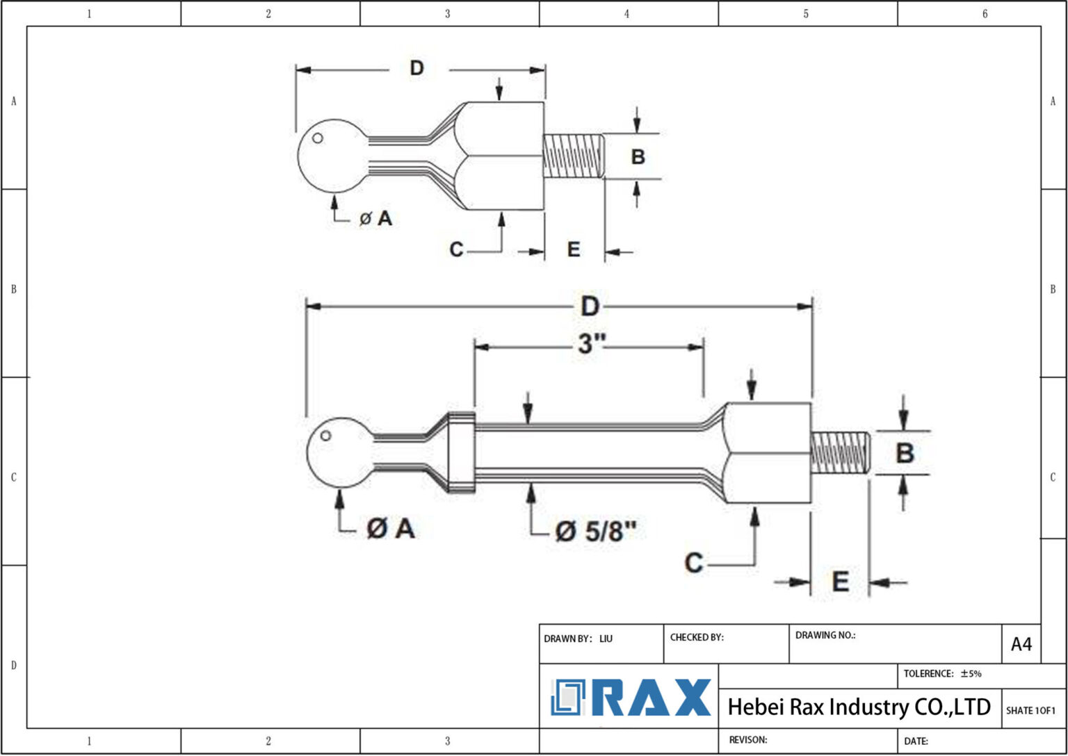 Grounding Ball Stud Manufacturer - Rax Industry