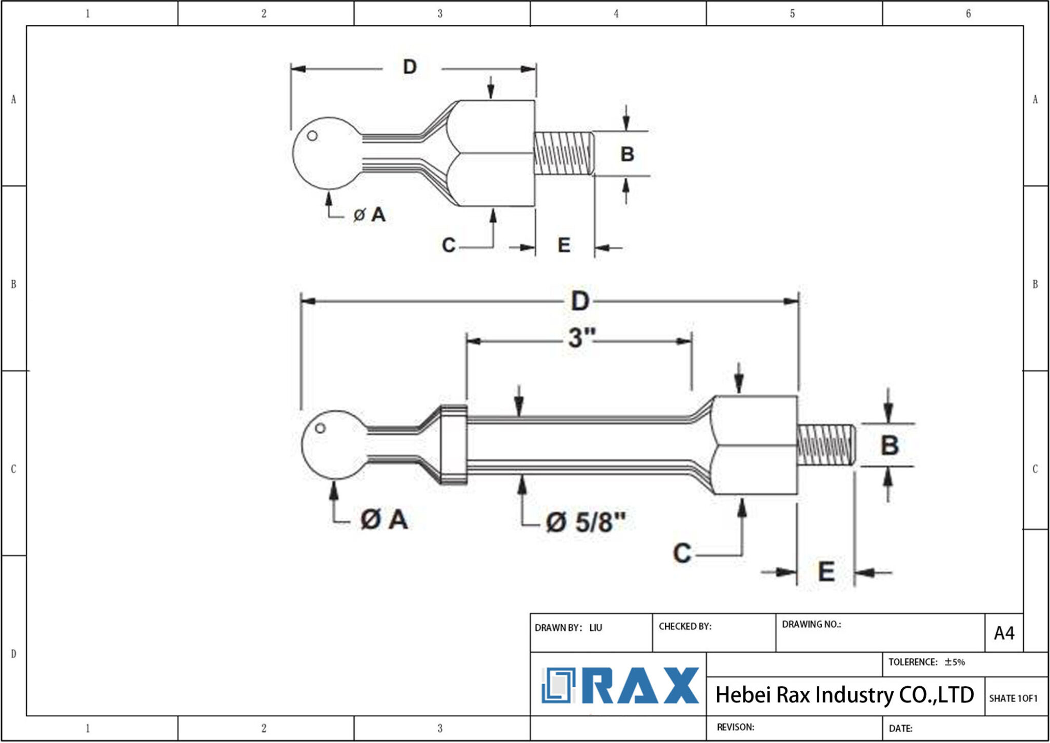 Grounding Ball Stud Manufacturer - Rax Industry