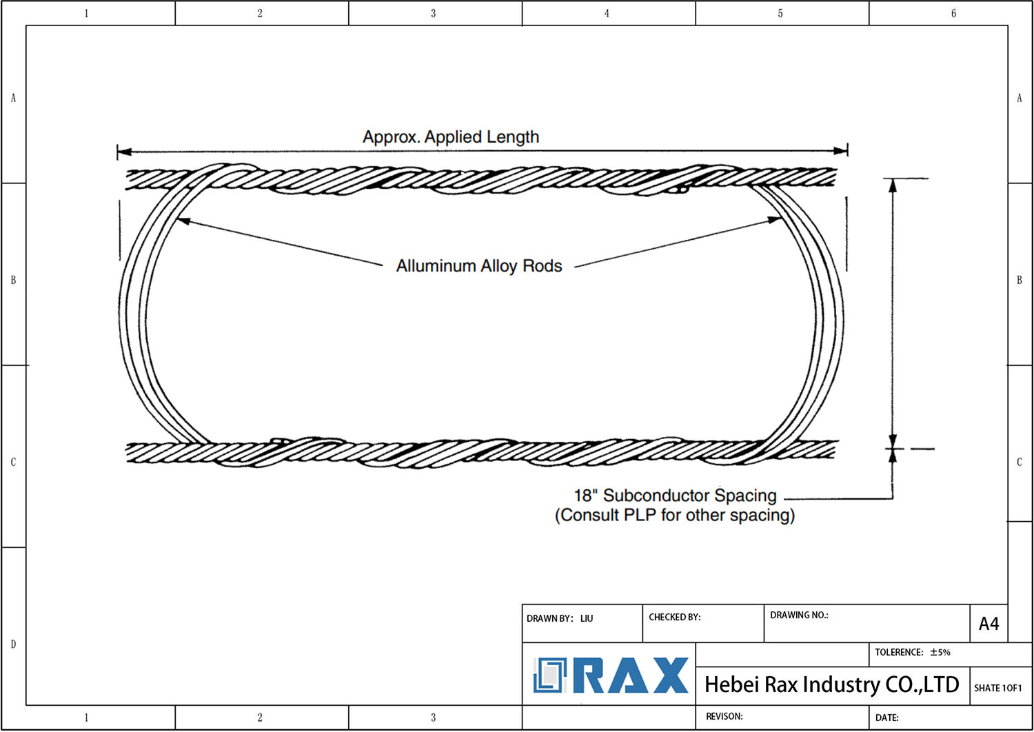 Fabricant d'entretoises de tige hélicoïdale - Rax Industry